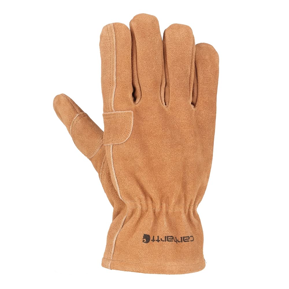 Carhartt mens Pile Fencer Work Cold Weather Gloves, Brown, Large US