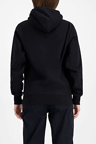 Champion mens Pullover Hoodie, Reverse Weave Pullover Hooded Sweatshirt for Men, Best Comfortable Hoodies Men, Left Chest C Hoody, Black-y06145, Large US