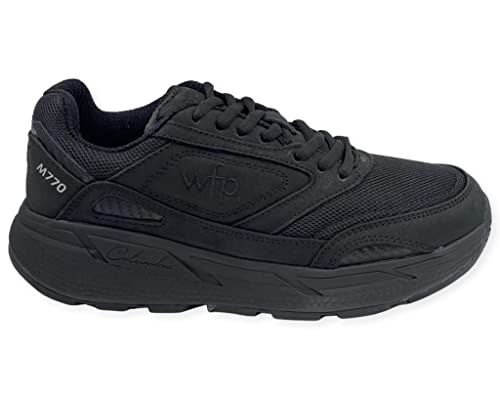 Columbus WFP Bexley M770 Walking Shoes for Women - Extra Comfortable Daily Ladies Sneakers - Black Suede, US 10, X Wide