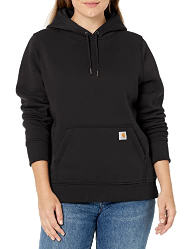 Carhartt Women's Clarksburg Pullover Sweatshirt (Regular and Plus Sizes), black, Medium
