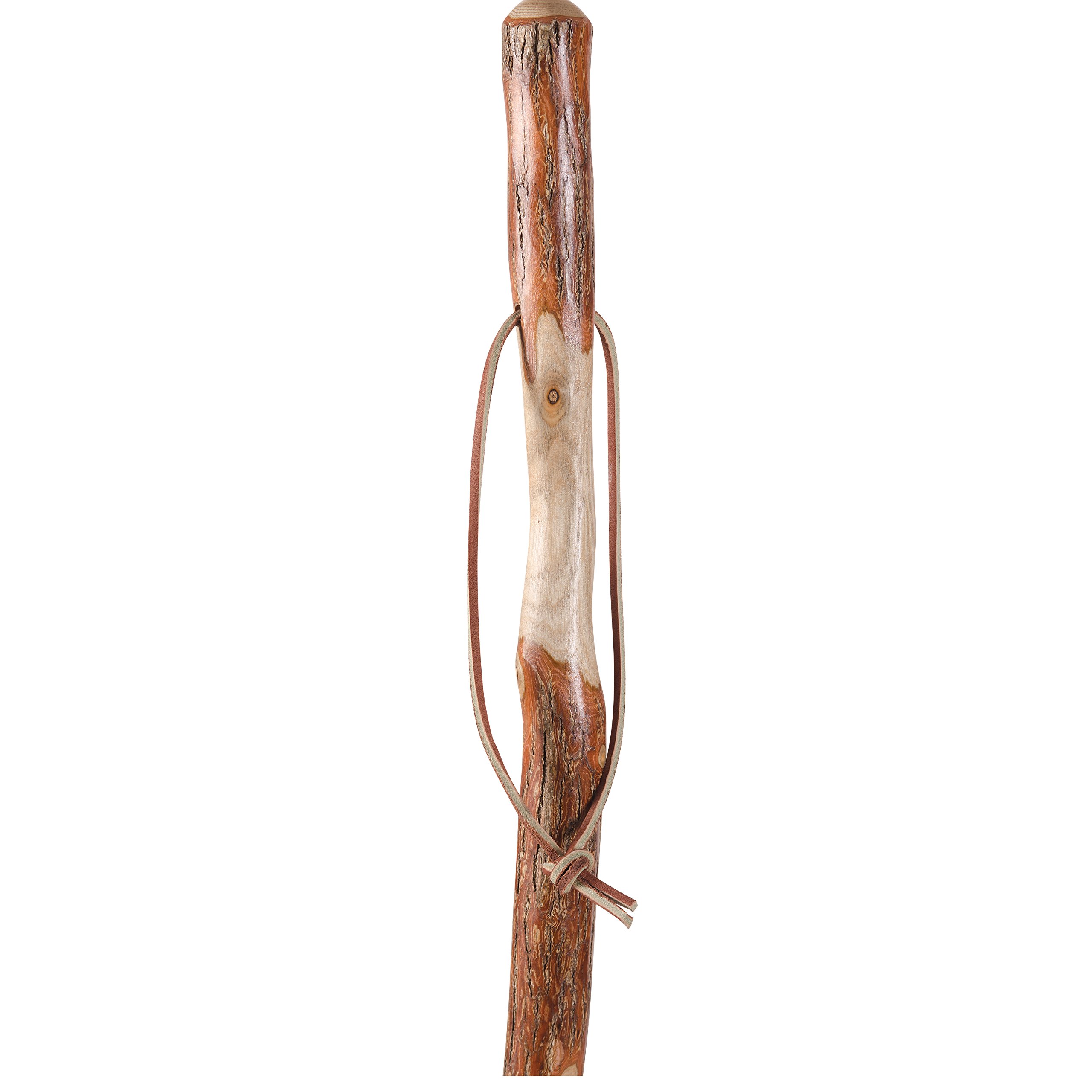 Brazos 41" Twisted Sassafras Handcrafted Wood Walking Stick Trekking Pole Cane,