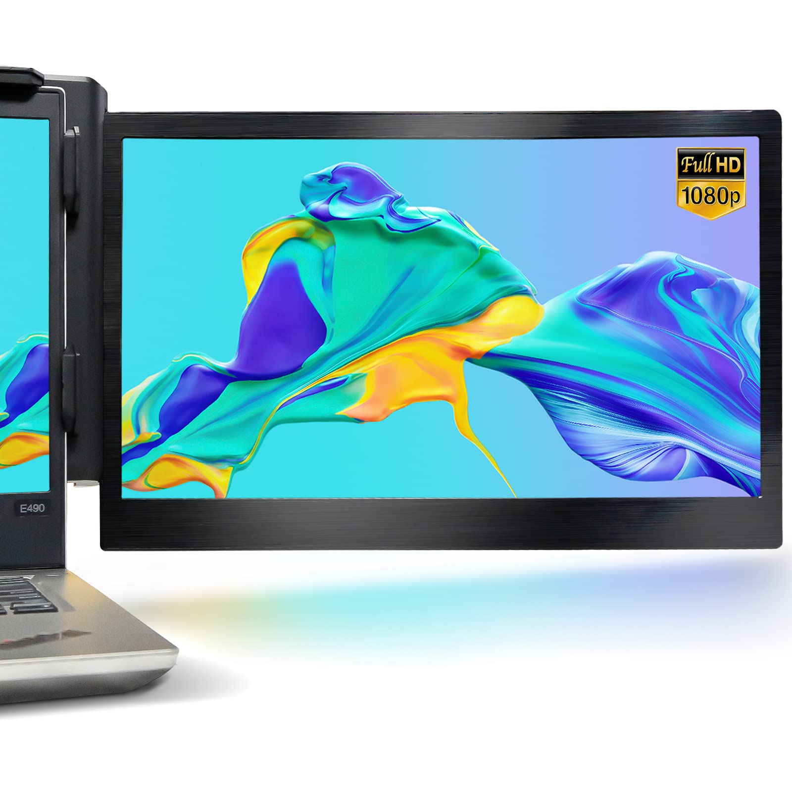 Teamgee Portable Monitor for Laptop, 13.3" Full HD IPS Display, USB HDMI Laptop Dual Screen Extender for Mac, PC, Chrome & Android, Fits All 13.3"-16" Laptops (2022 Version)