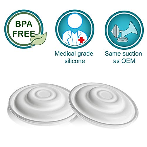Nenesupply Silicone Backflow Protector Membranes Compatible with Spectra Backflow Protector Not Original Spectra Pump Parts Work with Spectra S2 S1 Breast Pumps (4pc Membrane)