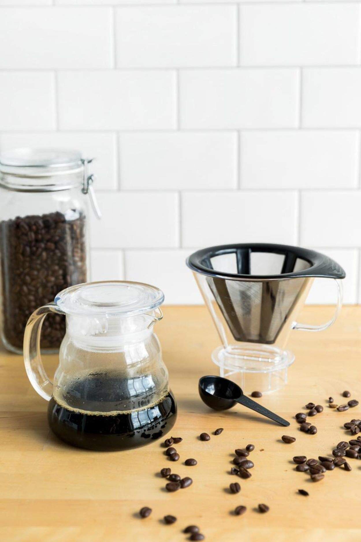Bodum Melior Pour Over Coffee Dripper, 20 Oz, Black