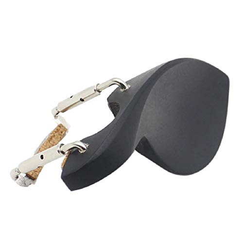 Chienti - High Grade Ebony 3/4 4/4 Violin Chin Rest Chinrest Wood with Standard Bracket Black