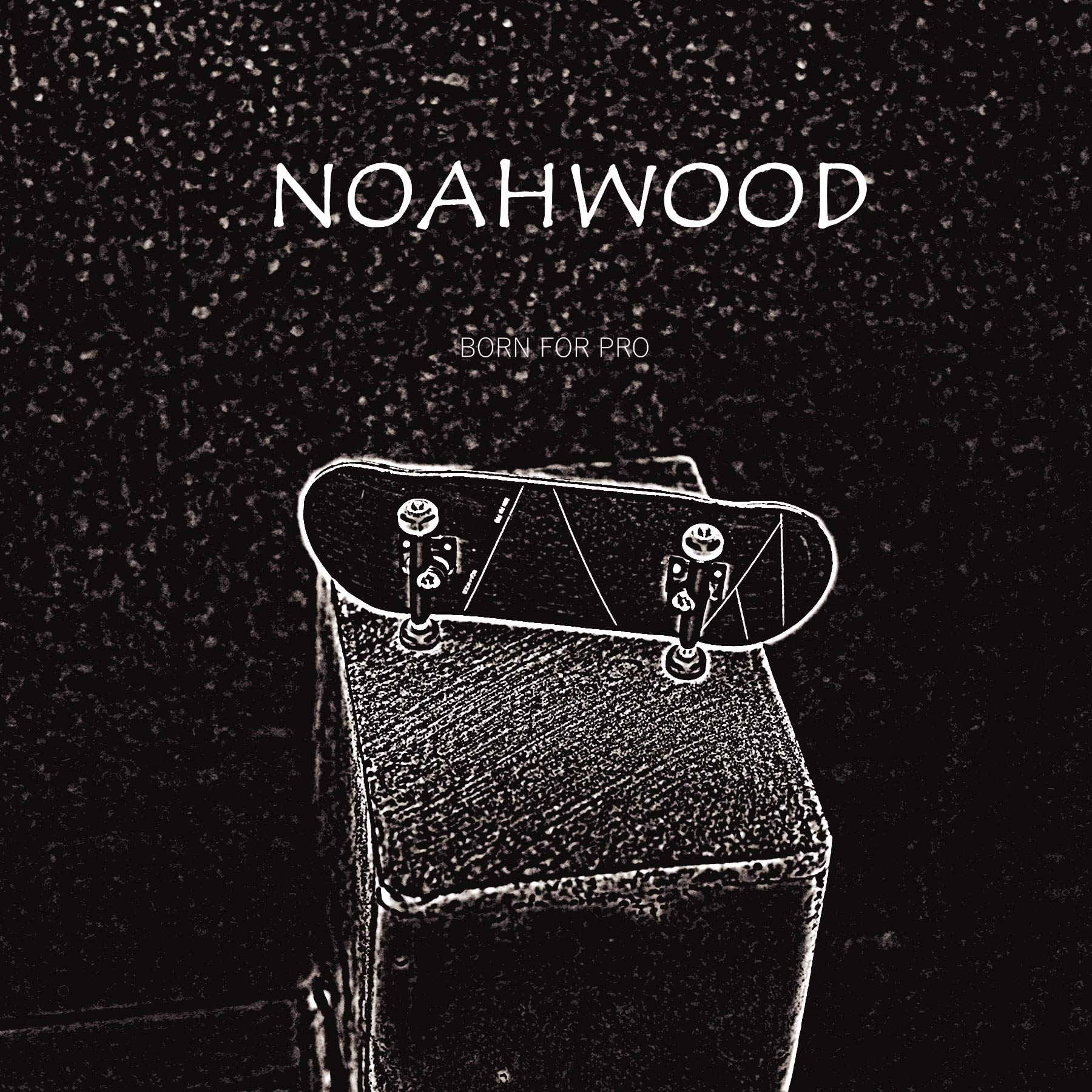 Noahwood Wooden Fingerboard Complete ((Noah Team 5-Layer Maple handmade Deck 33mmx98mm, NW King WhiteTrucks 33mm, NW II Red Wheels) (Born for PRO)
