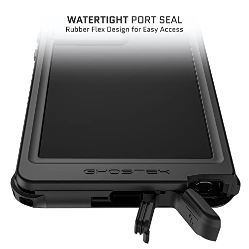 Ghostek NAUTICAL S23 Ultra Case Waterproof with Screen Camera Protector, Belt Clip Holster Rugged Heavy Duty Protective Full Body Phone Covers Designed for 2023 Samsung Galaxy S23 Ultra (6.8") (Black)