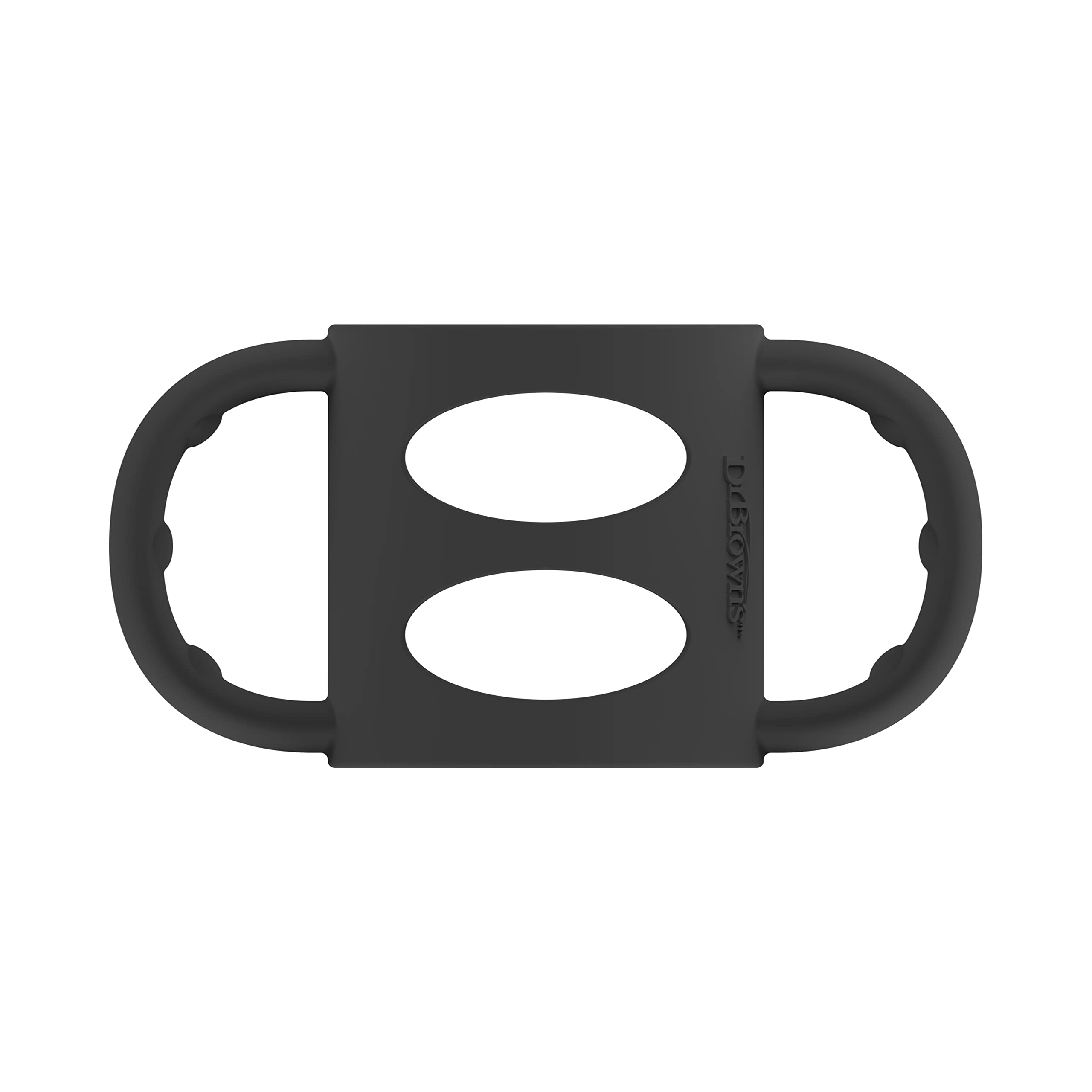 Dr. Brown’s® Milestones™ 100% Silicone Baby Bottle Handles, Narrow, Black, 1-Pack