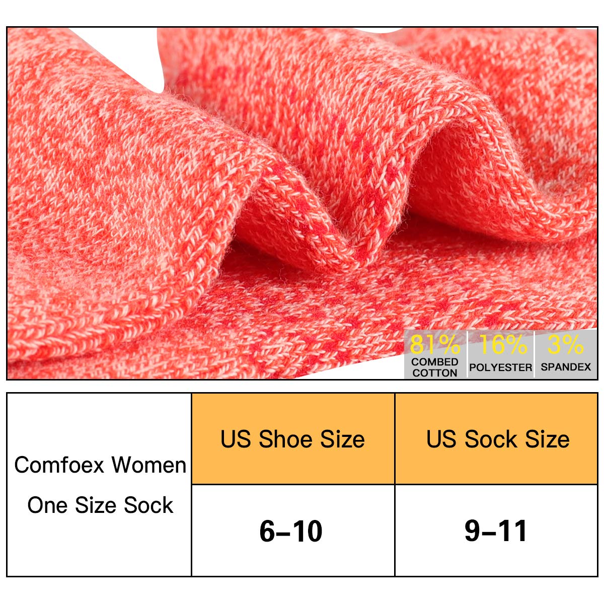 Comfoex Womens Ankle Socks 6/7 Pairs Cushioned Athletic Running Socks with Tab