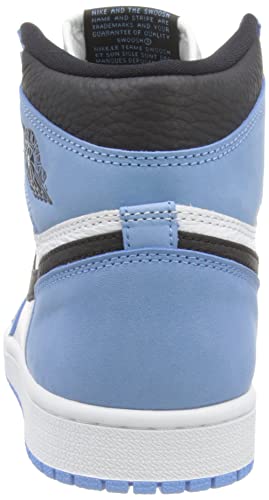 Nike Men's Air Jordan 1 Retro High OG University Blue, White/University Blue/Black, 12