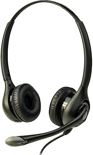 Listen Technologies LA-453 ListenTALK Headset 3 Over Head Dual with Built-in Boom Microphone, Black and Gray, Over-The-Head Fit for Comfortable and Secure Wear, Unmatched Audio Performance