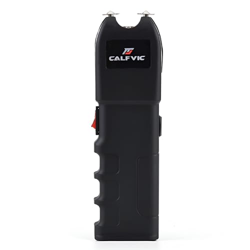 CALFVIC Stun Gun Safety Defense Flashlight with Holster for Women Men