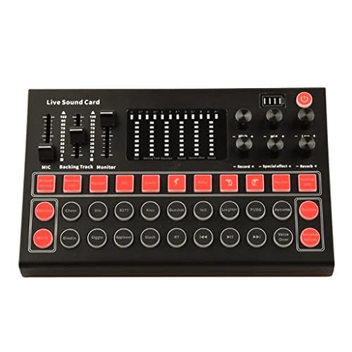 CXDTBH M9 Sound Card Microphone Sound Mixer Sound Card Audio Mixing Console Amplifier