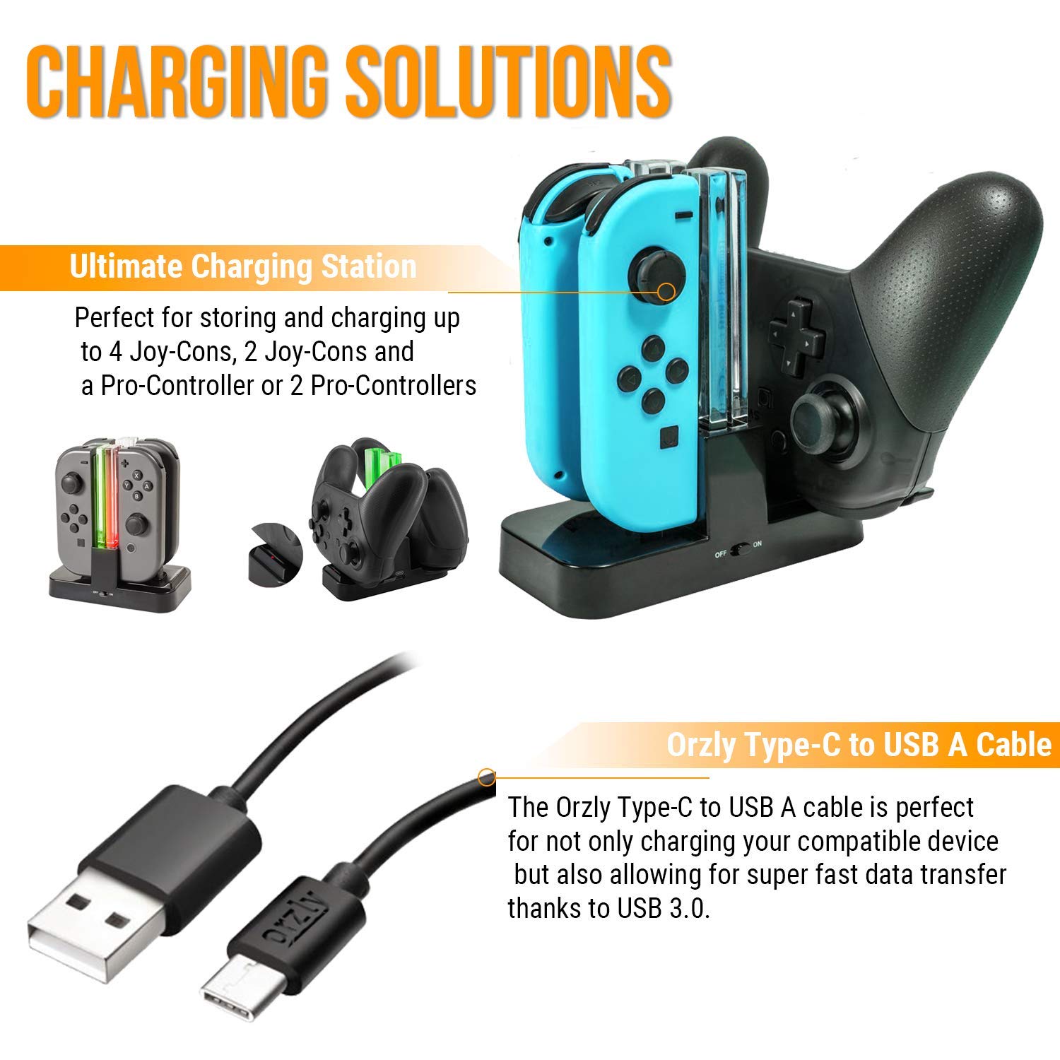 Orzly Ultimate Geek Pack & VR Headset for Nintendo Switch - Bundle Pack