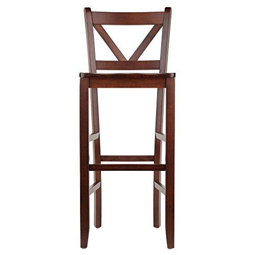 Winsome Kingsgate, 33.86" W x 33.86" D x 38.9" H, Walnut