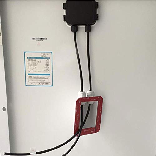 DGZZI Solar Twin Cable Entry Gland Connector White Waterproof Solar Panels Double Cable Gland Box for RV,Caravan,Boat and Marine