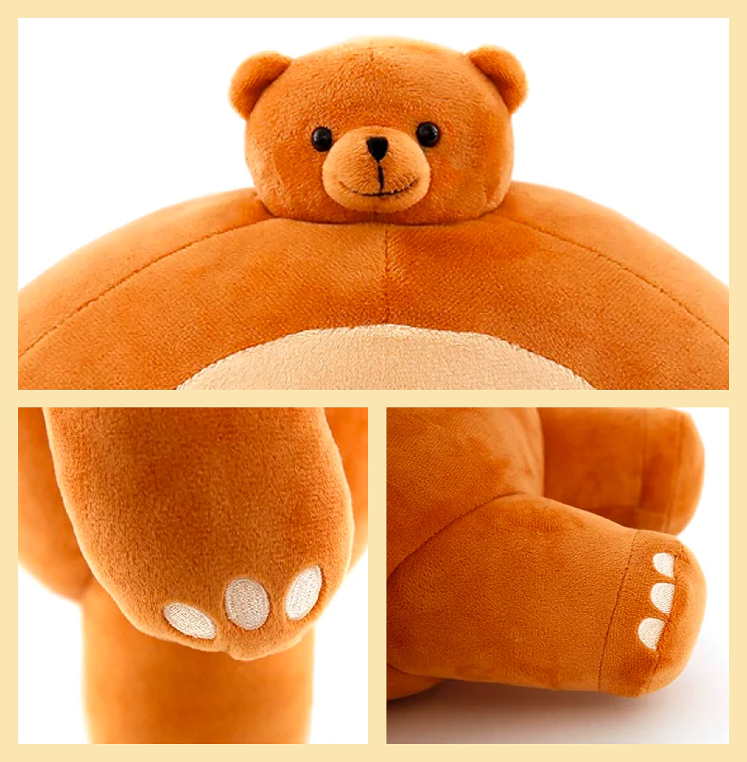 TINY HEADED KINGDOM 15 inch Pip Bear for Girls and Boys, Adorable and Big Plushies, Little Head Bear, Stuffed Animal