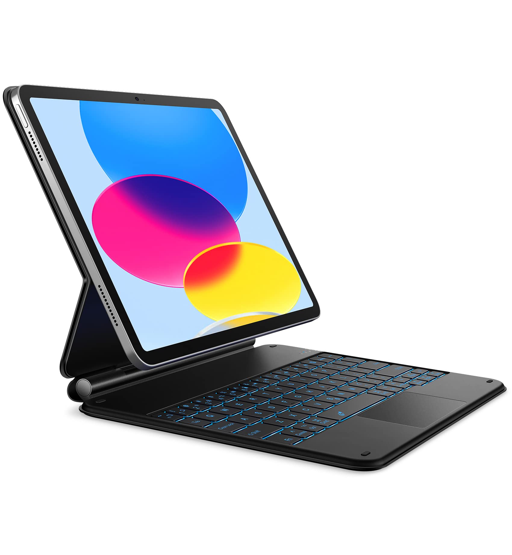 Dracool Keyboard Case Compatible with iPad 10th Generation 10.9 inch 2022 with Multi-Touch Trackpad Magic Type Keyboard Slim Thin Backlit Wireless Keyboard for iPad 10 Gen 10.9" - Black