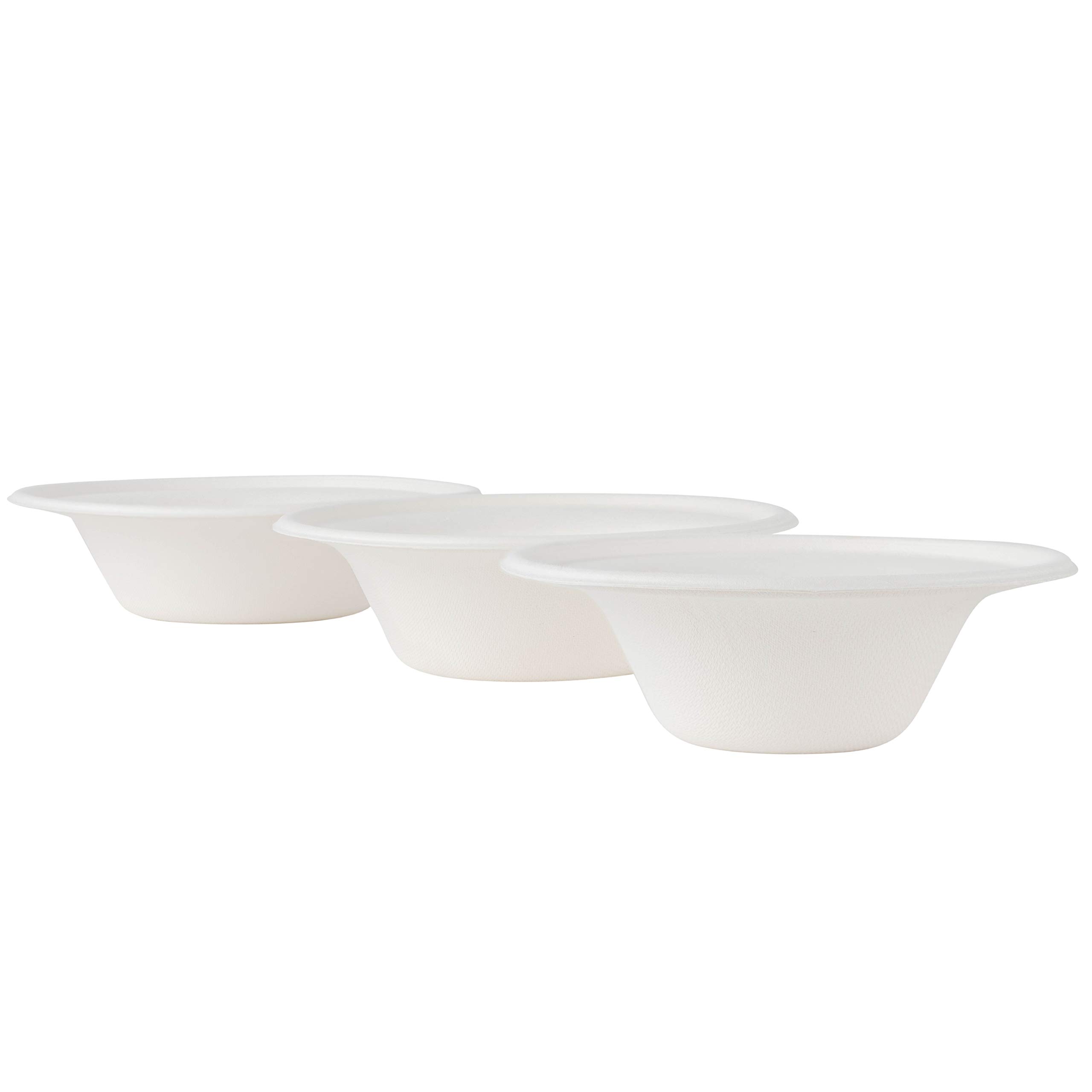 brheez 16 Ounce Disposable Bowls Paper Bowls Alternative Compostable Bowls Heavy Duty [Pack of 60] Eco-Friendly 100% Natural Sugarcane Bagasse Fiber Biodegradable