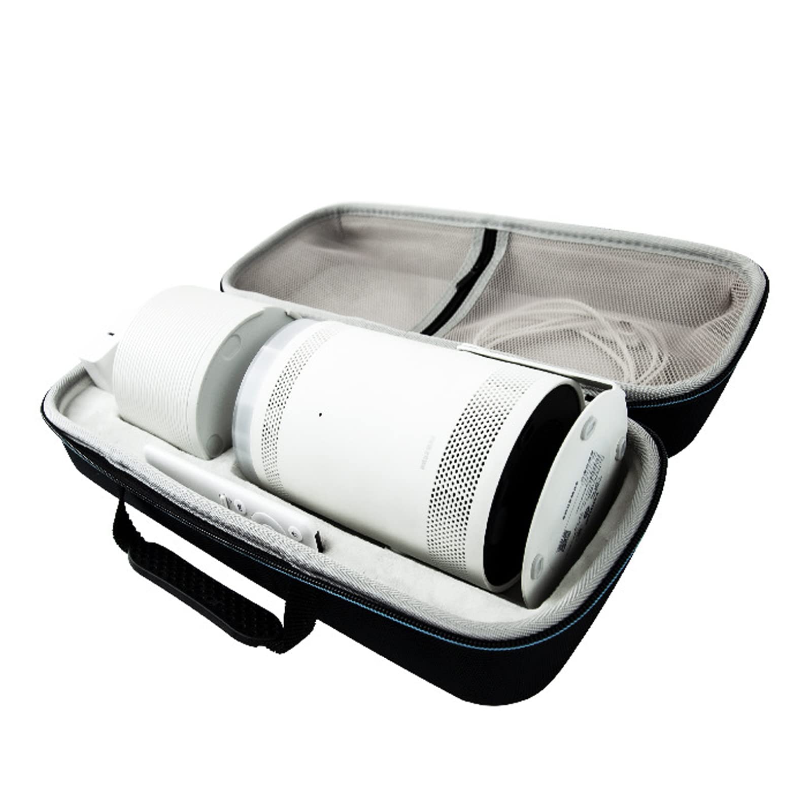 Case for Samsung The Freestyle Projector & Battery Base All Accessories Storage, Compatible with 30” - 100” The Freestyle 2nd Gen EVA Hard Bag Anti-Scratch Anti-Collision (Black)