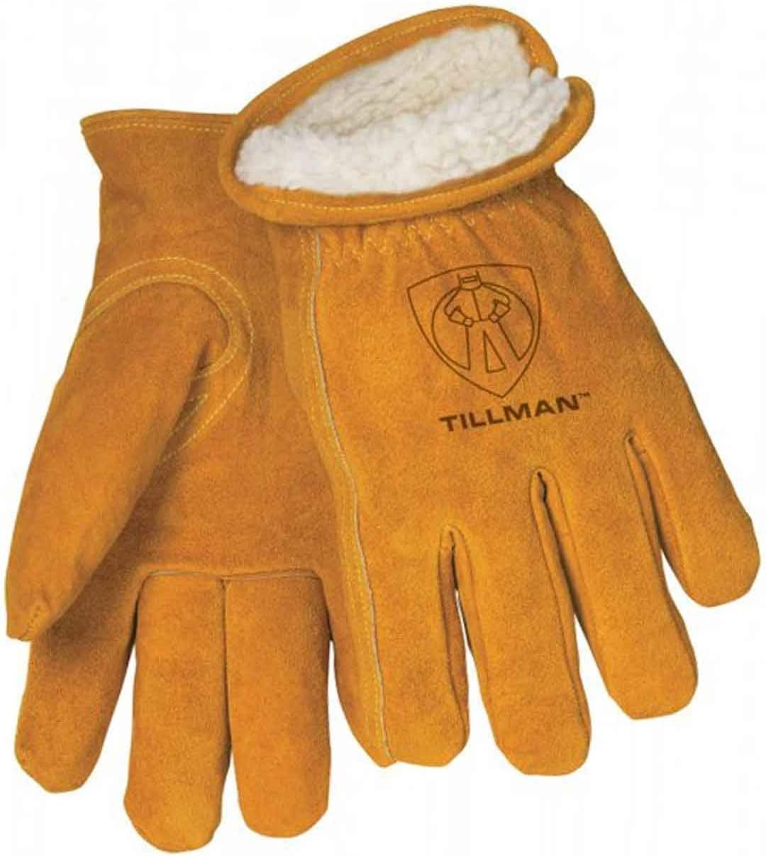 Tillman 1450 Split Cowhide Pile Lined Winter Gloves X-Large, Gold