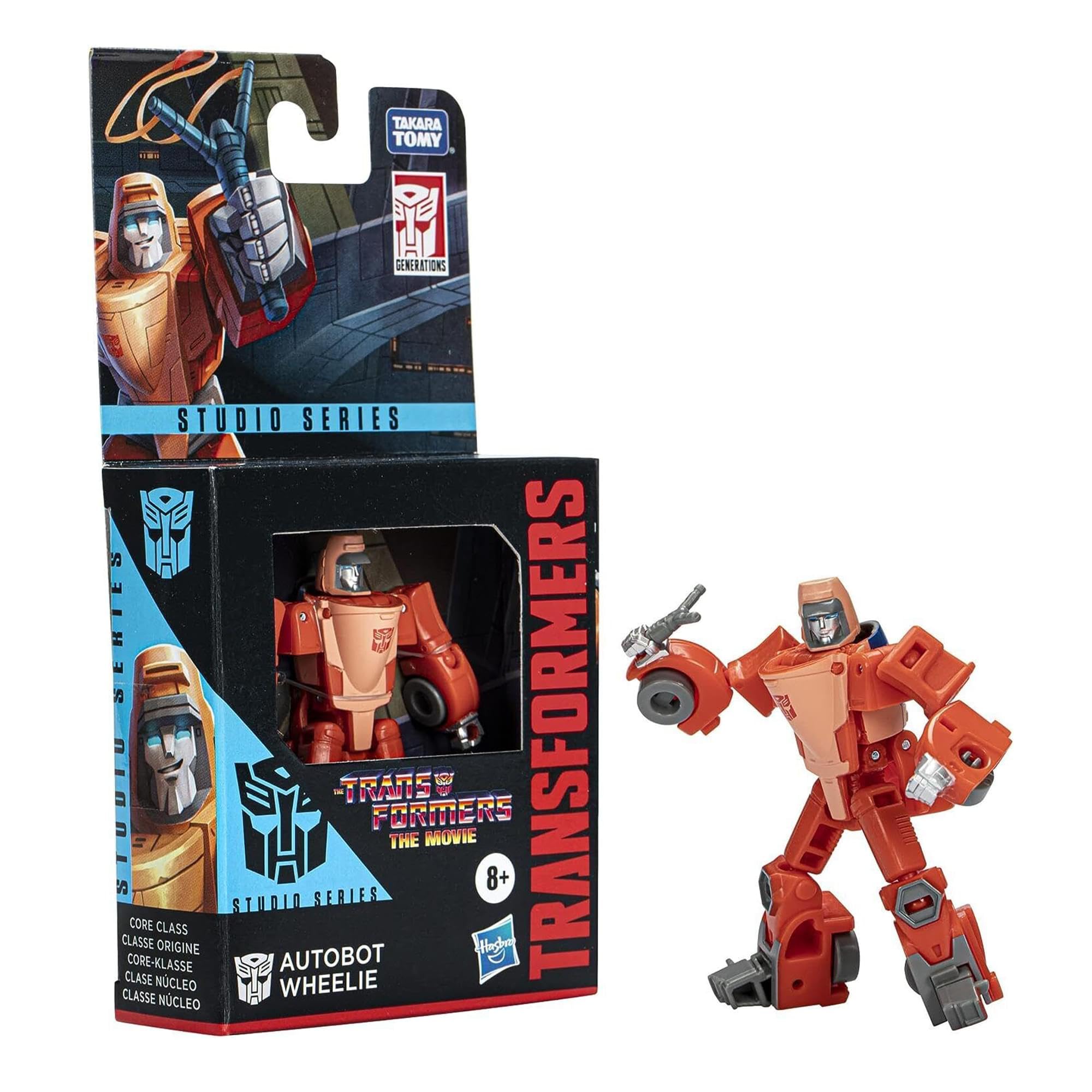 Transformers Toys Studio Series Core Class The The Movie Autobot Wheelie Action Figure - Ages 8 and Up, 3.5-inch