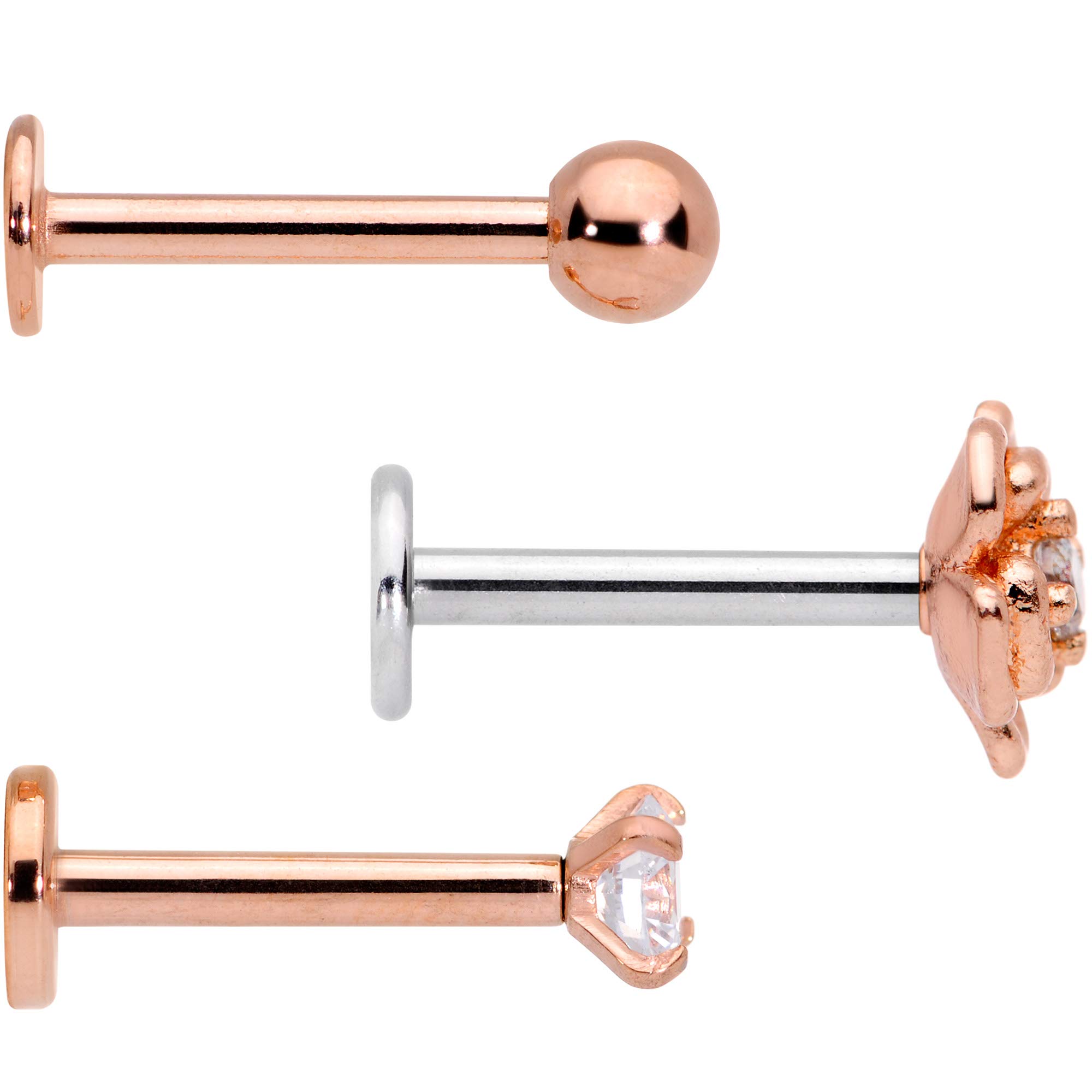 Body Candy Women 16G PVD Steel Bright Love Me Padlock Heart Closure Ring Daith Helix Tragus Rook Septum Ring