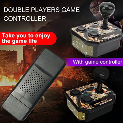 Double Joystick Game Console, Game Console Joystick Various Games High Resolution Graphics Black for Travel