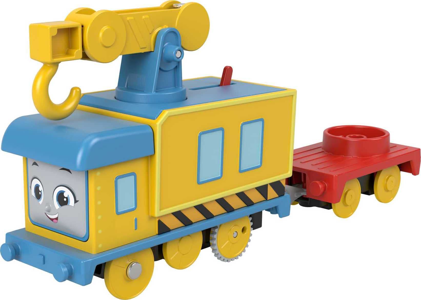 Thomas & Friends Motorized Toy Carly the Crane Battery-Powered Rail Vehicle for Preschool Pretend Play Kids Ages 3+ Years