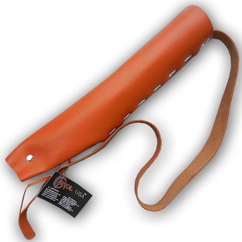 Carol Traditional Archery Leather Back Arrow Quiver AQ109 TAN