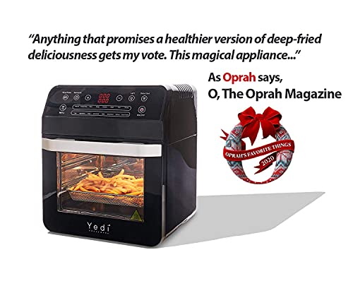 Yedi Total Package 18-in-1 Air Fryer Oven, Air Fryer with Rotisserie and Dehydrator + 100 Recipes, 12.7 Quart