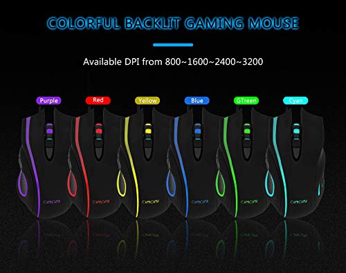 CHONCHOW Gaming Wireless Keyboard and Mouse Combo (USB Wired)
