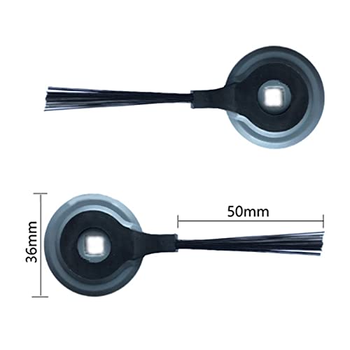 CJLBHD Fit for Shark Robot Vacuum Replacement Part Fit for Shark Ion Robot Vacuum Cleaner Accessories Side Brush S87 R85 Rv850 Replace (Color : Black)