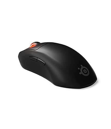 SteelSeries Prime Wireless FPS Gaming Mouse with Magnetic Optical Switches and 5 Programmable Buttons β USB-C β 18,000 CPI TrueMove Air Optical Sensor β Prism RGB Lighting - Black (Renewed)