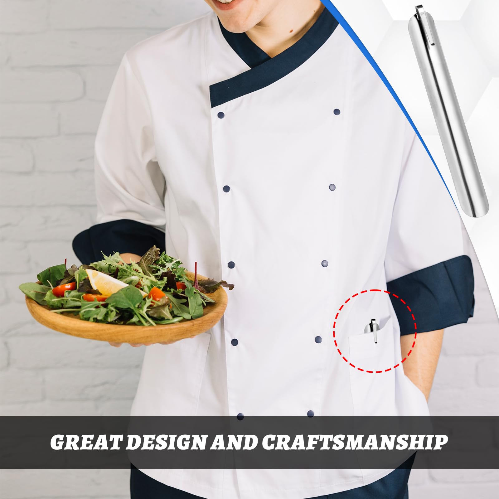 Table Crumbers for Servers Table Crumb Sweeper with Pocket Clip Stainless Steel Cost-Effective Cleaner for Quick Cleanup for Tablecloth in Restaurants Homes Waitresses Tool Accessories