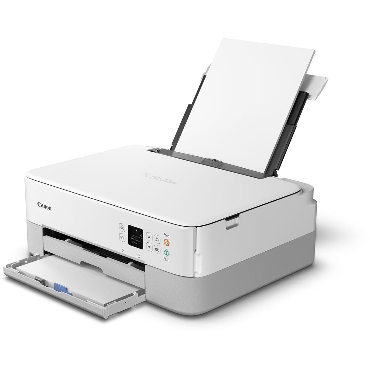Canon PIXMA TS5320 All in One Wireless Printer, Scanner, Copier with AirPrint, White, Works with Alexa