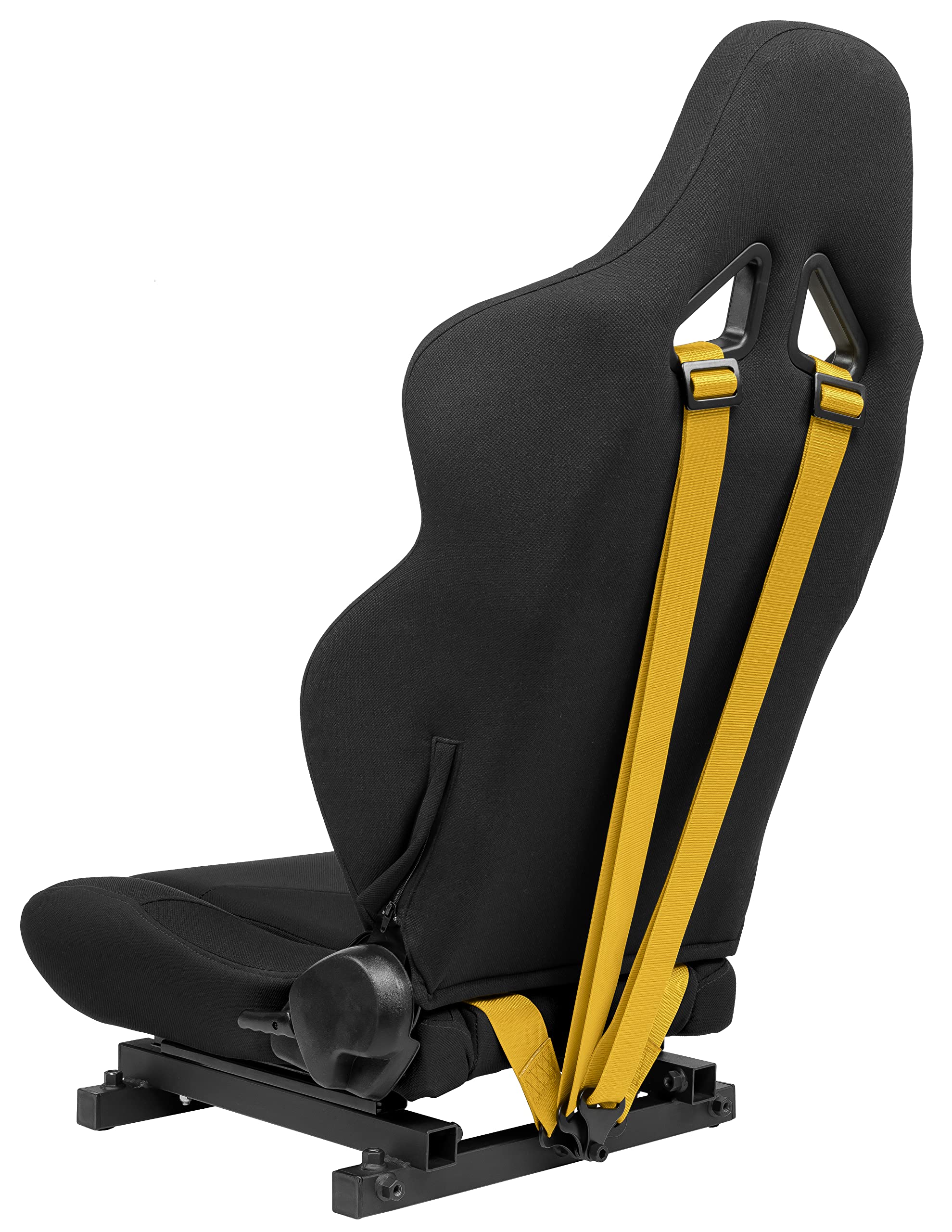 OpenWheeler Racing and Flight Simulation Cockpit Four Point Harness. Virtual Reality add-on. Yellow
