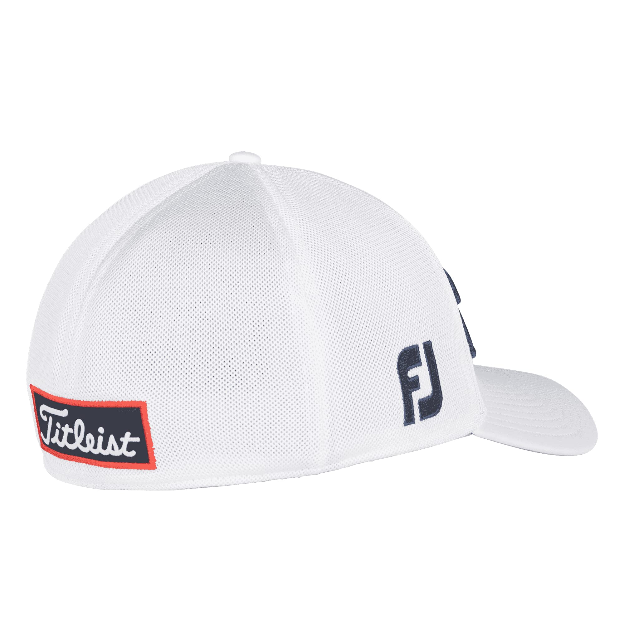 Titleist Men's Tour Sports Mesh Golf Hat, White/Navy, Large-X-Large US