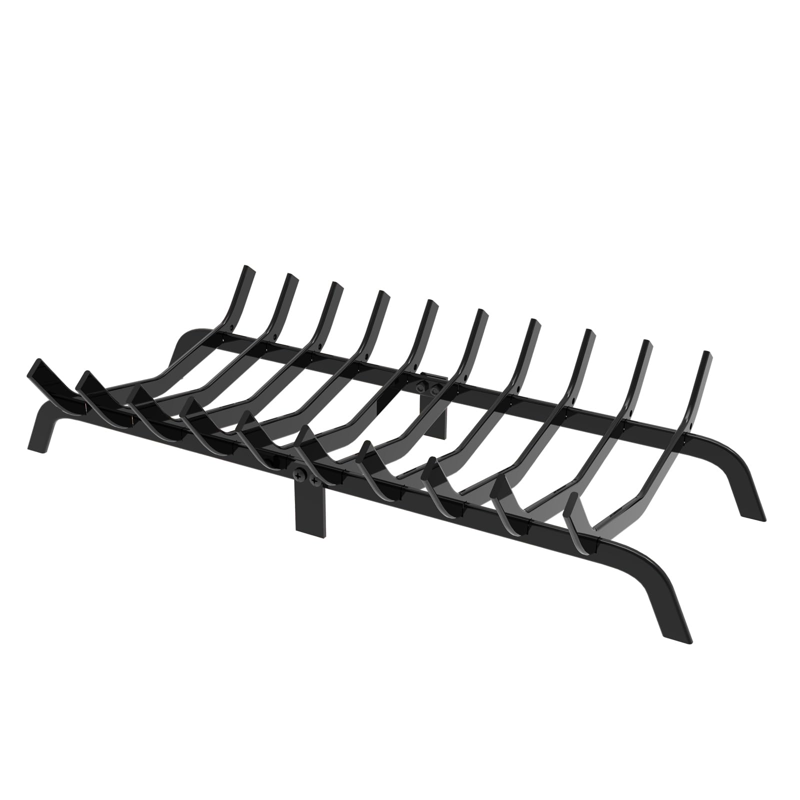 DAMEING Fireplace Grate 30 inch, Heavy Duty Fireplace Log Grate Holder Firewood Rack, Large Solid Steel Fire Pit Grate Fireplace Accessories for Chimney Hearth Wood Stove Burning