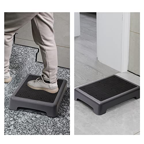 Fotree One Step Stool, Non-Slip Mobility Step Platform for Senior & Adults, Safety Step Platform for Stair, Car, Bed, Chair, Shower, Bathtub, Outdoor, 3.5 Inch High Rise Stairs 440 Lbs Capacity
