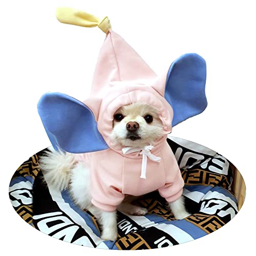NACOCO Dog Elephant Halloween Costume Pet Cosplay Elephant Clothes Cat Hoodie Coat Dogs Warm Apparel and Pet Winter Clothes (Medium)