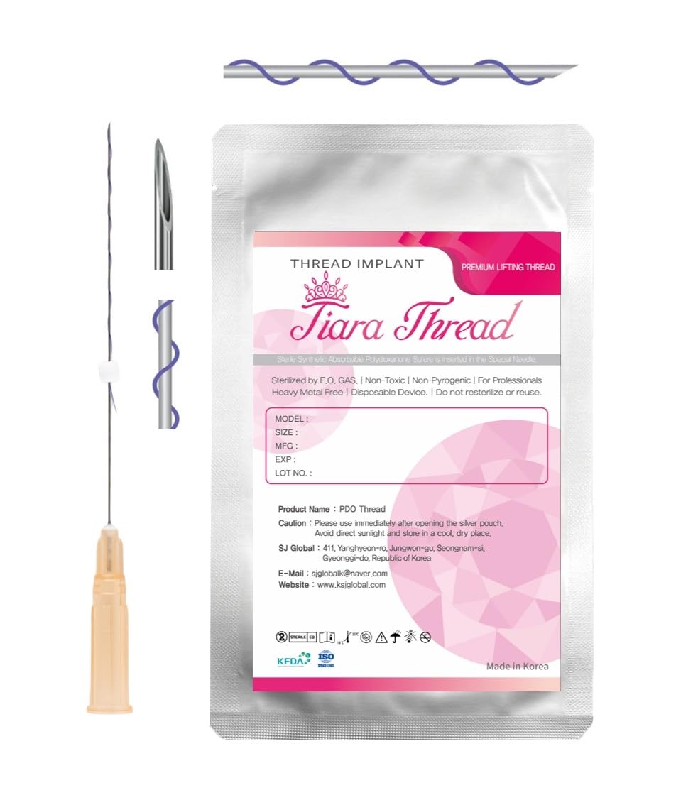 Tiara PDO Thread Lift Korea - Mono Screw Type/Sharp (40pcs) (30G25)