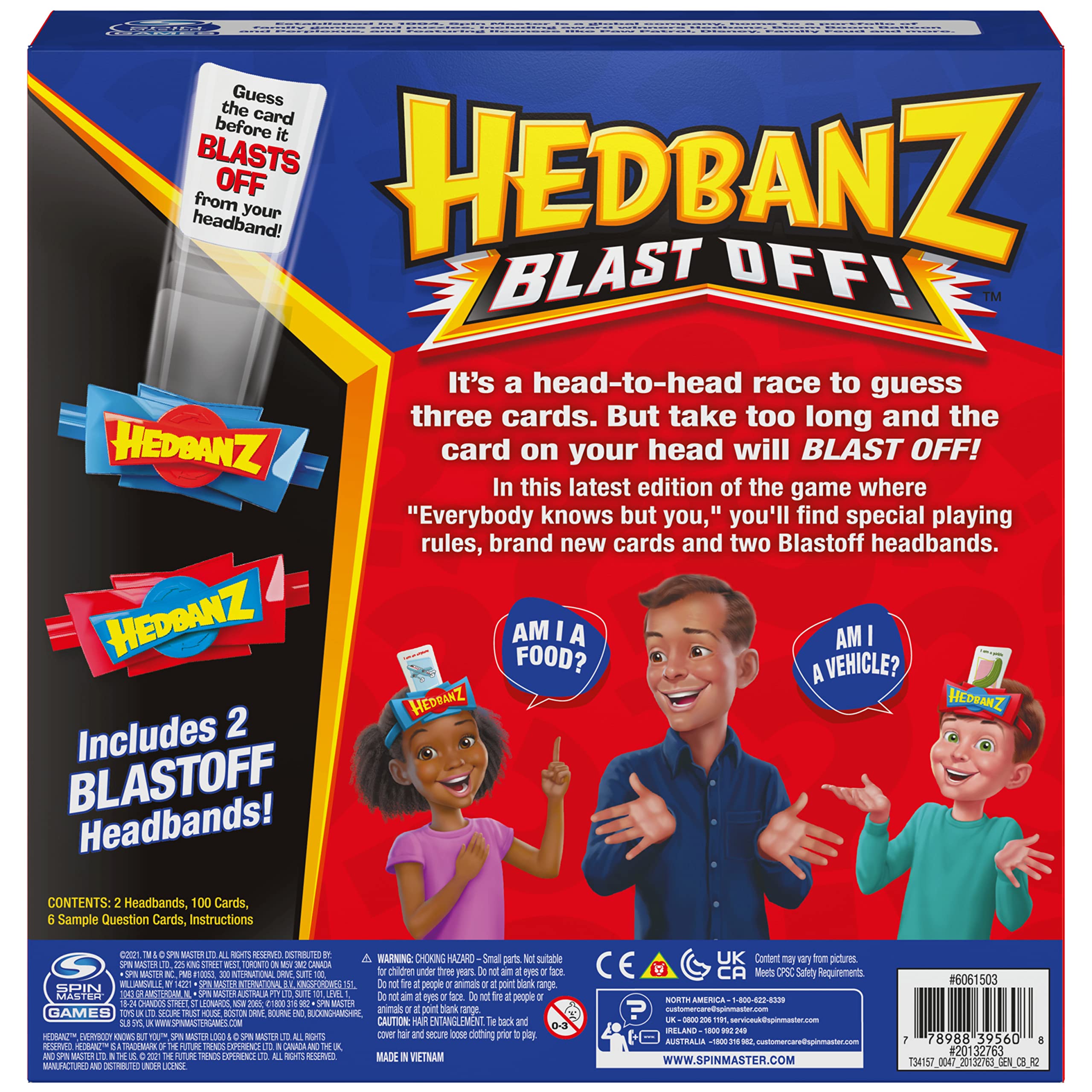 Spin Master 6061503 Hedbanz Blastoff Game