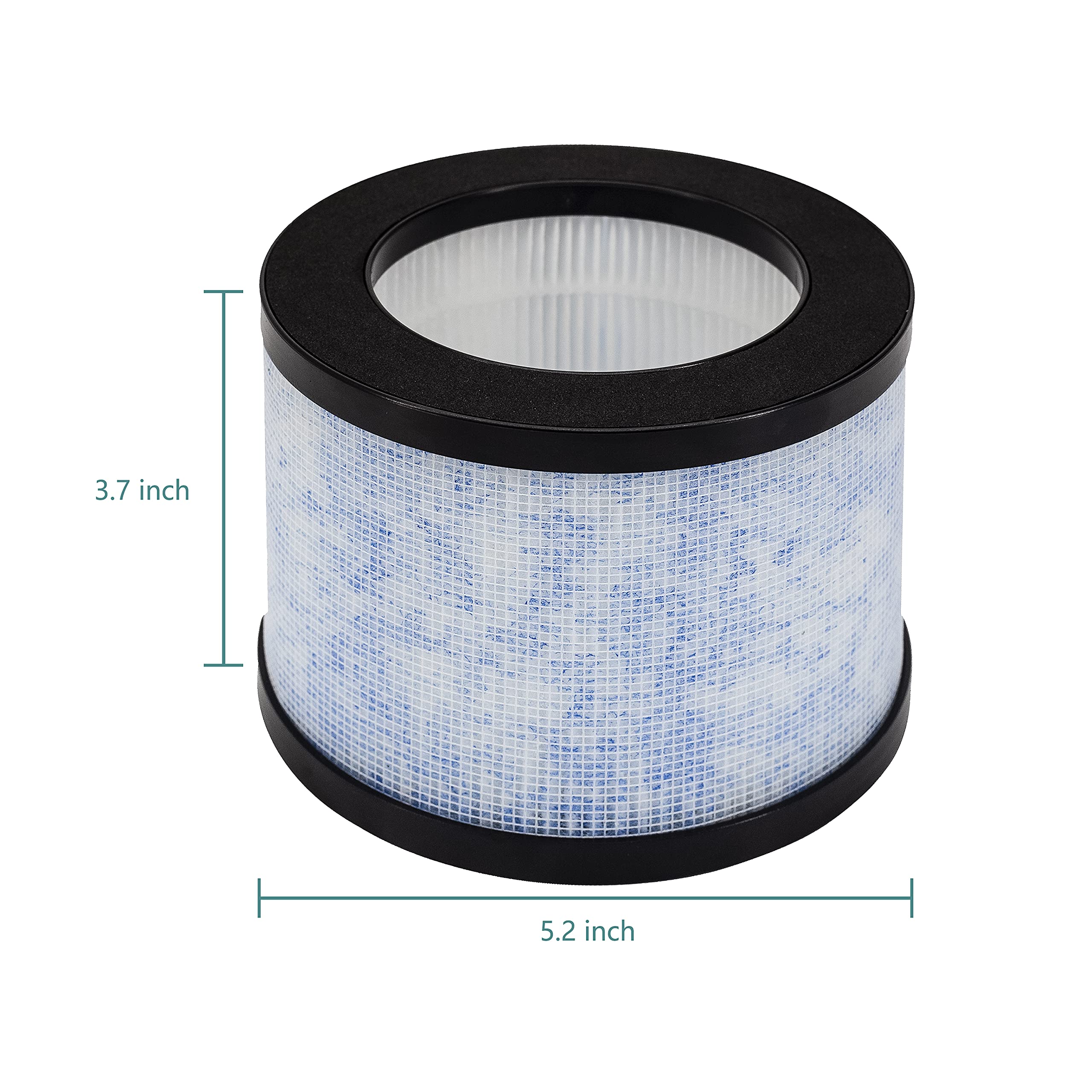 True HEPA Replacement Filter, Air Filter Replacement Compatible with Intelabe EP1080 Air Purifier, 2 Pack