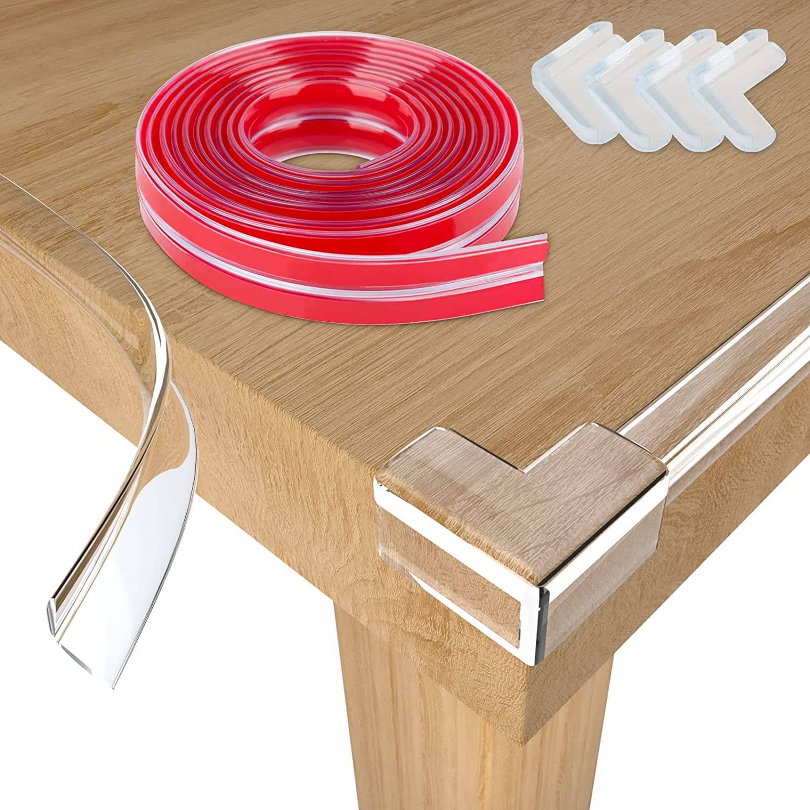 Edge Protector Strips,Soft Non Marking Baby Proofing Edge Guards - Protective Table Bumper Furniture Edge Protectors for Baby Child Safety Kumprohu