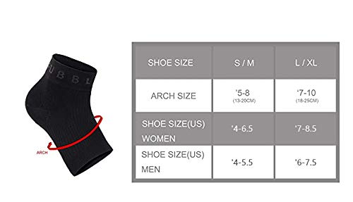 BUBBLELIME Ankle Brace for Women&Men Compression Arch Support Foot Sleeve Plantar Fascilitis Socks for Pain Relief Injury Recovery_SET1-Medium