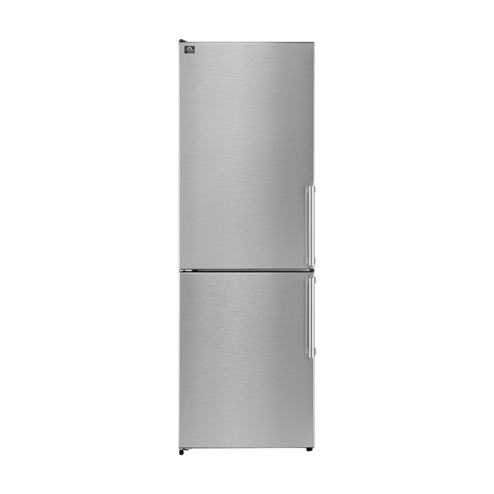 Forno Guardia 46.8" Side by Side Refrigerator with Touch Control & LED - 21.6 cu.ft Bottom Freezer Refrigerator - Swing Double Door Fridge with Adjustable Glass Shelves, Freezer and Crisper Drawers