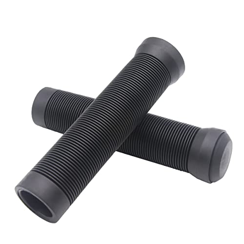 LML Handle Bar Grips 138mm Soft Longneck Grips for Pro Stunt Scooter Bars and BMX Bikes Bars (Black), 135mm