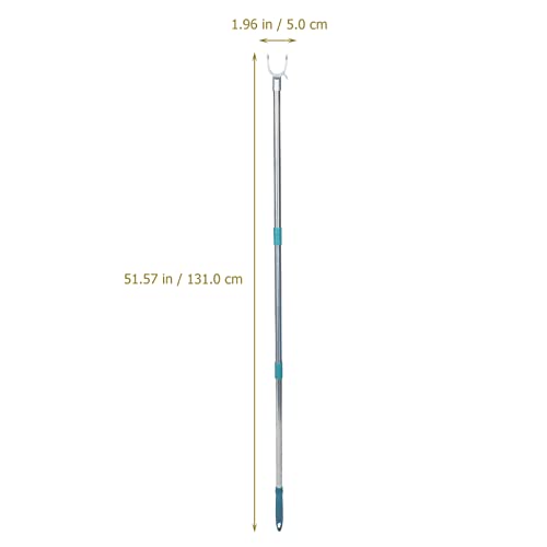 LIFKOME Outdoor Curtains Closet Rod Clothes Rod 5 pieces Reach Pole reach stick retractable reach stick pole with hook Hook: Clothing Reach Rod Living Room Essentials Outdoor Clothing