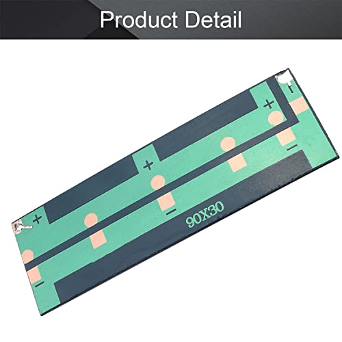 Fielect 5.5V 50MA Polycrystalline Mini Power Small Solar Panel Module DIY for Light Toys Charger 90x30mm,1Pcs